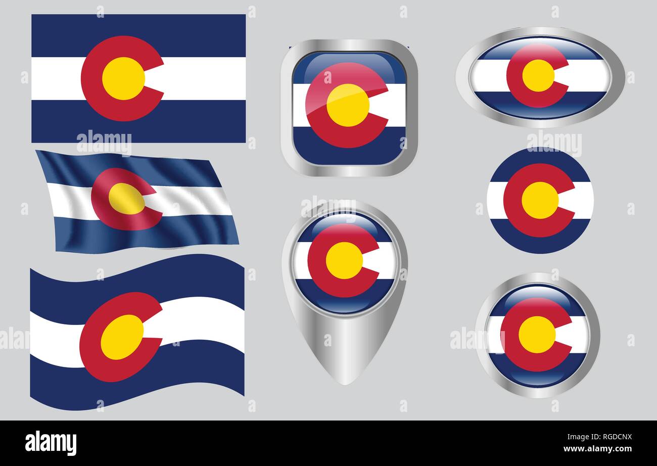 Flag of Colorado Stock Vector Image & Art - Alamy