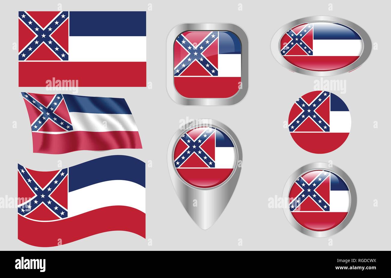 Flag of Mississippi Stock Vector Image & Art - Alamy