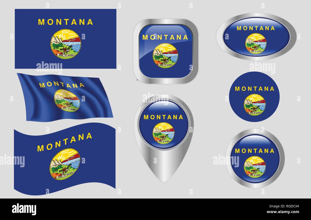 Flag of Montana Stock Vector Image & Art - Alamy