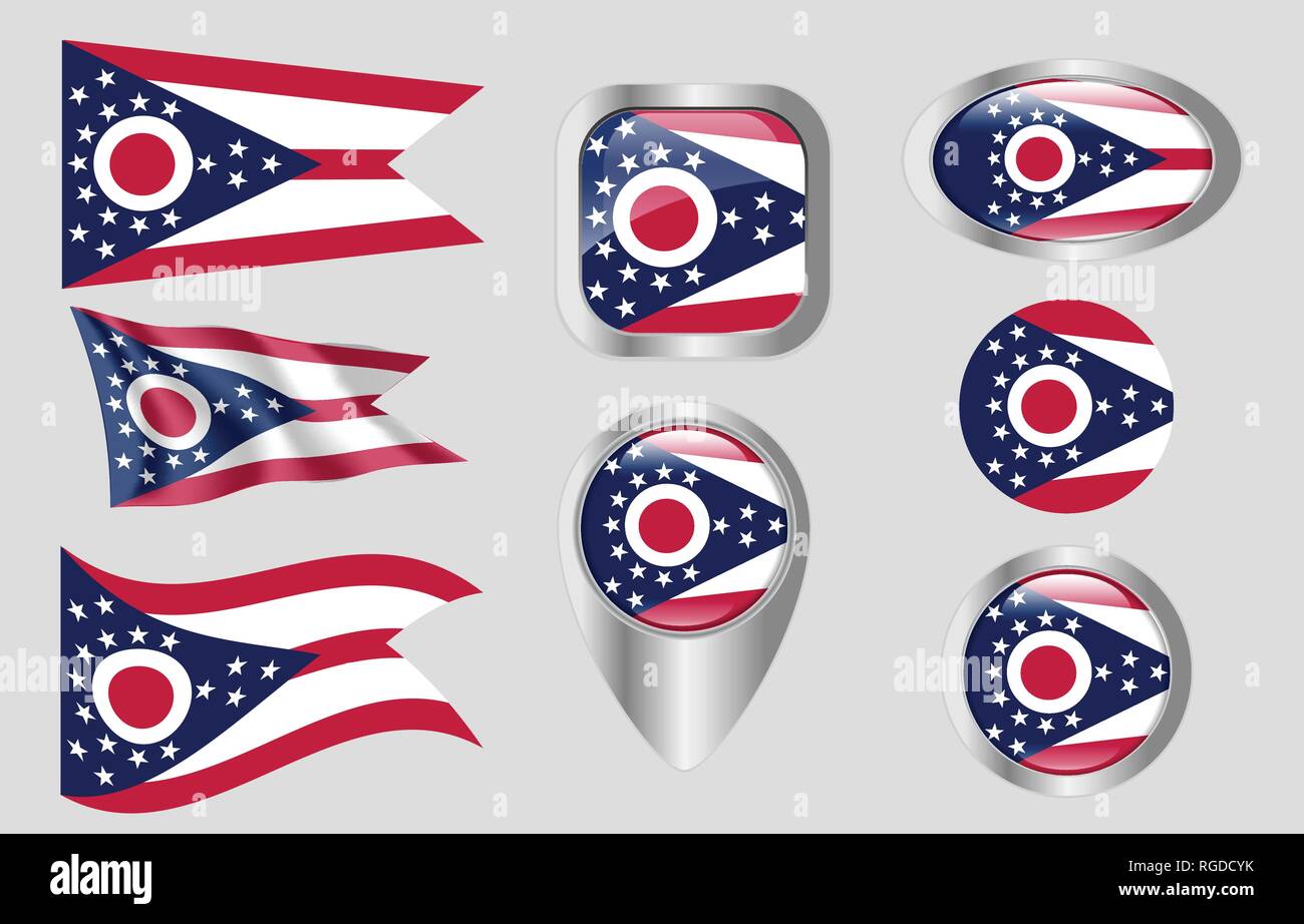 Flag of Ohio Stock Vector Image & Art - Alamy