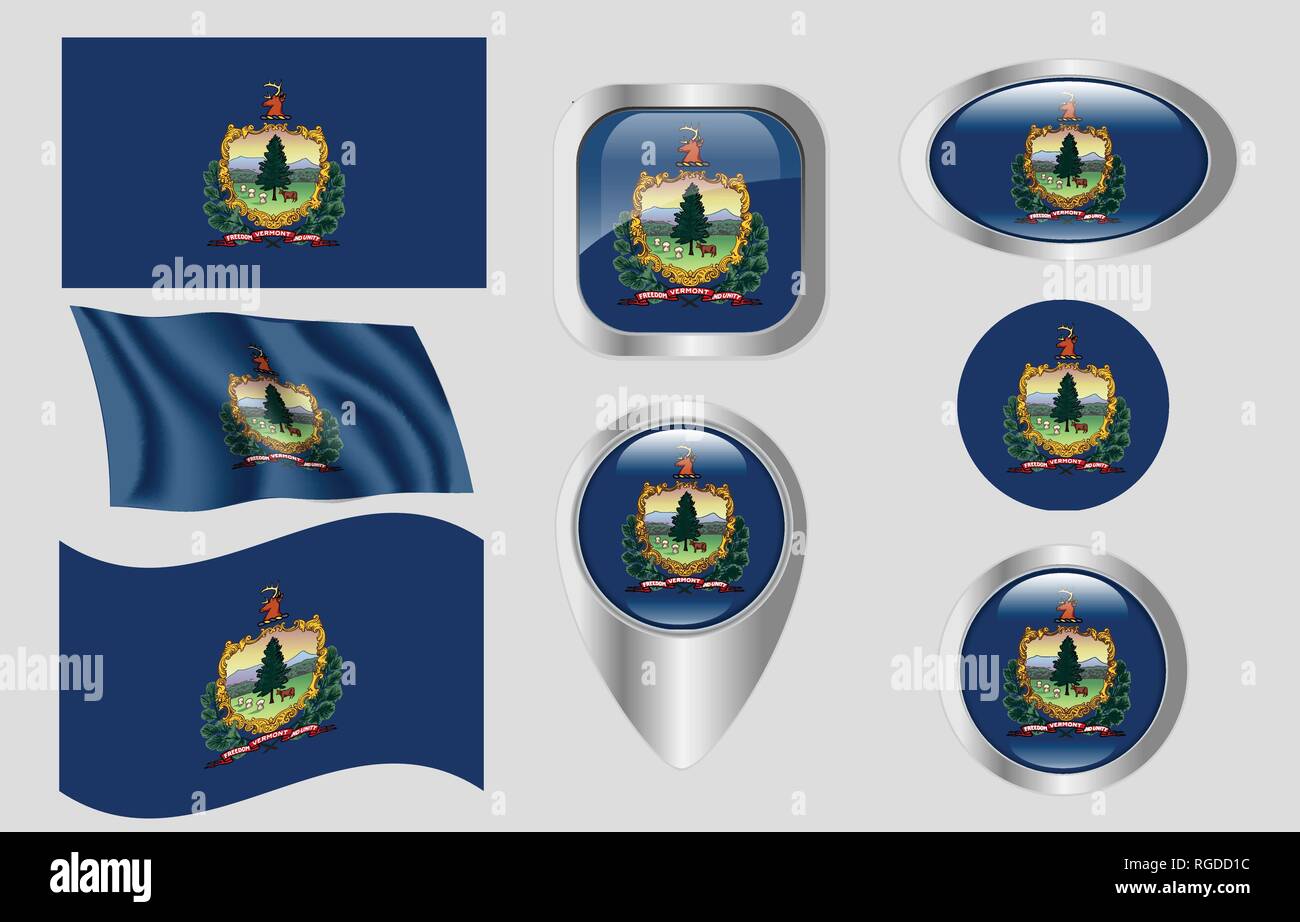 Flag of Vermont Stock Vector Image & Art - Alamy