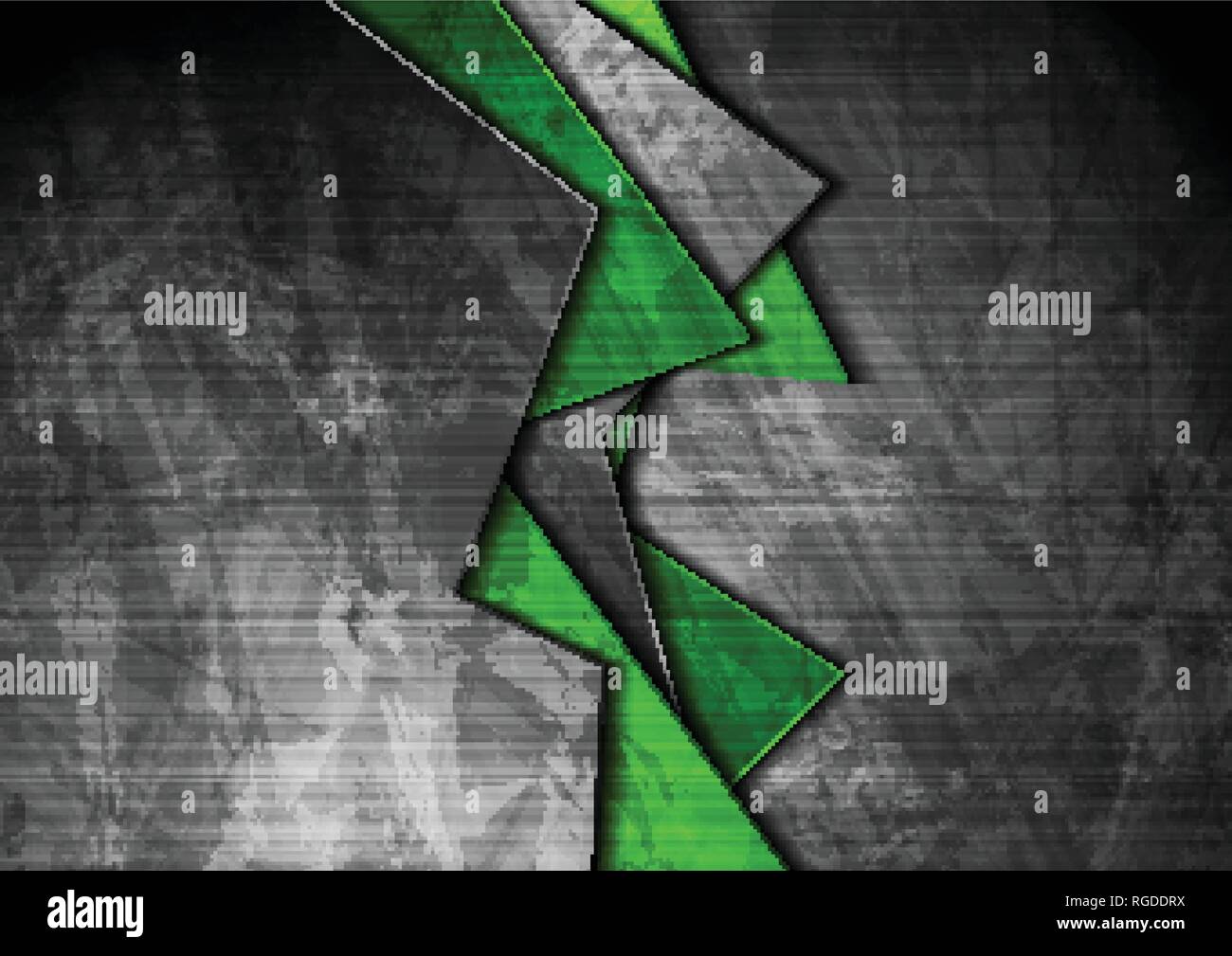 Grunge tech material contrast green and dark grey corporate texture ...