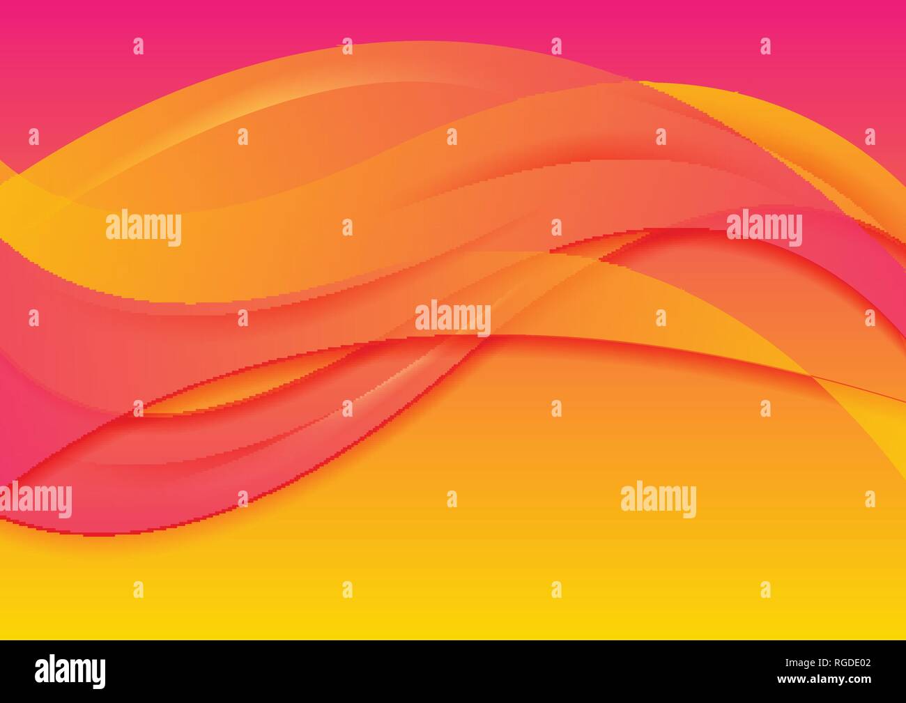 Pink and orange abstract wavy vector background Stock Vector Image ...