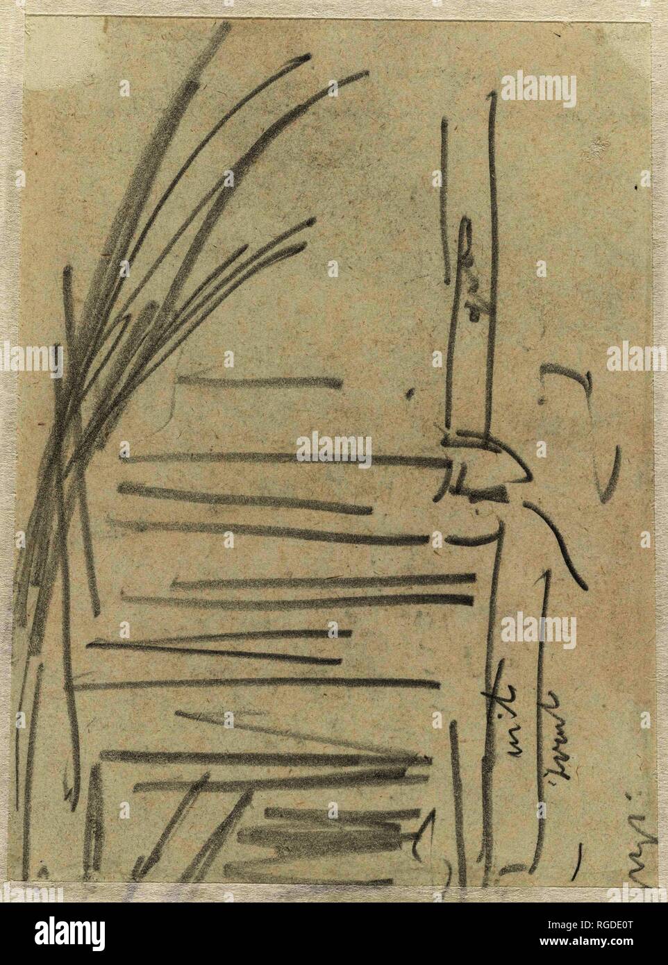 Sketch of a landscape. Draughtsman: Jan Toorop. Dating: 1886 ...