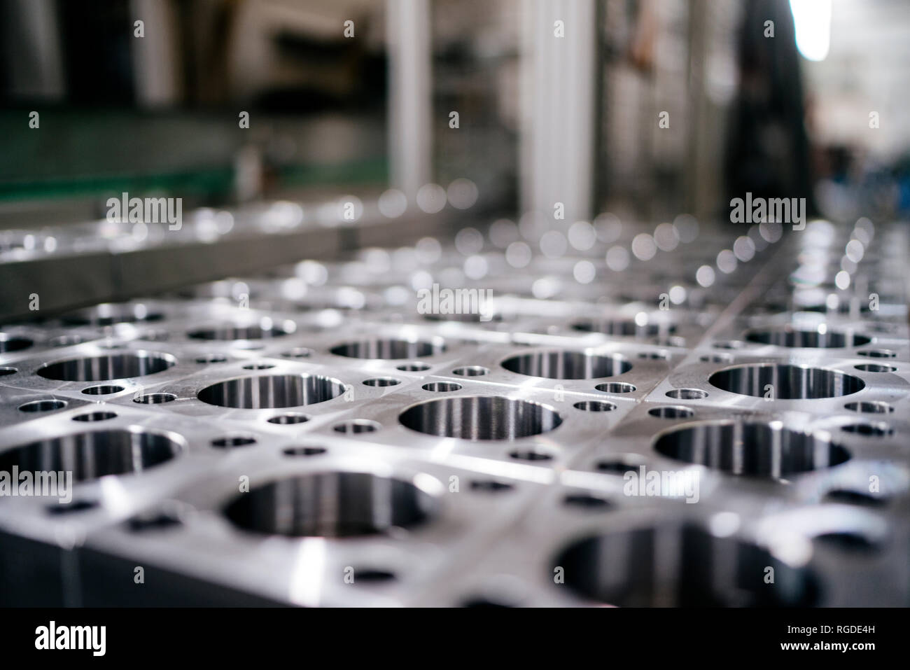 Stainless steel form in a factory Stock Photo - Alamy