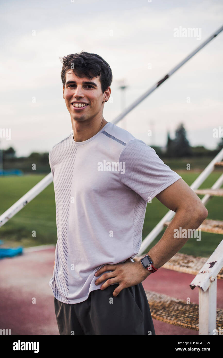 Smiling athlete hi-res stock photography and images - Alamy