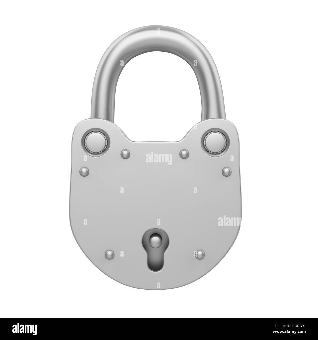 Safe padlock isolated icon Black and White Stock Photos & Images - Alamy
