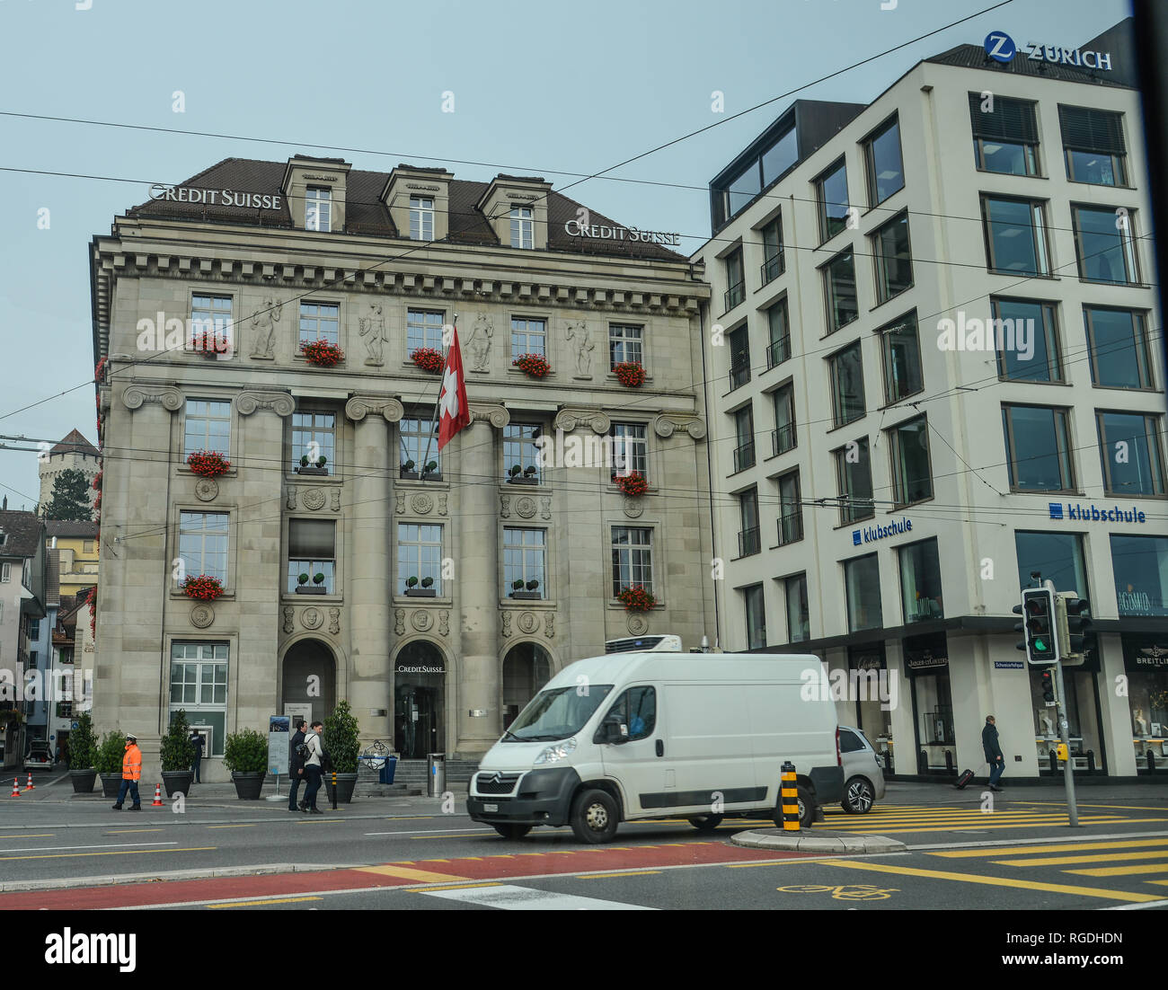 Lucerne, Switzerland - Oct 23, 2018. Historic city center of Lucerne ...
