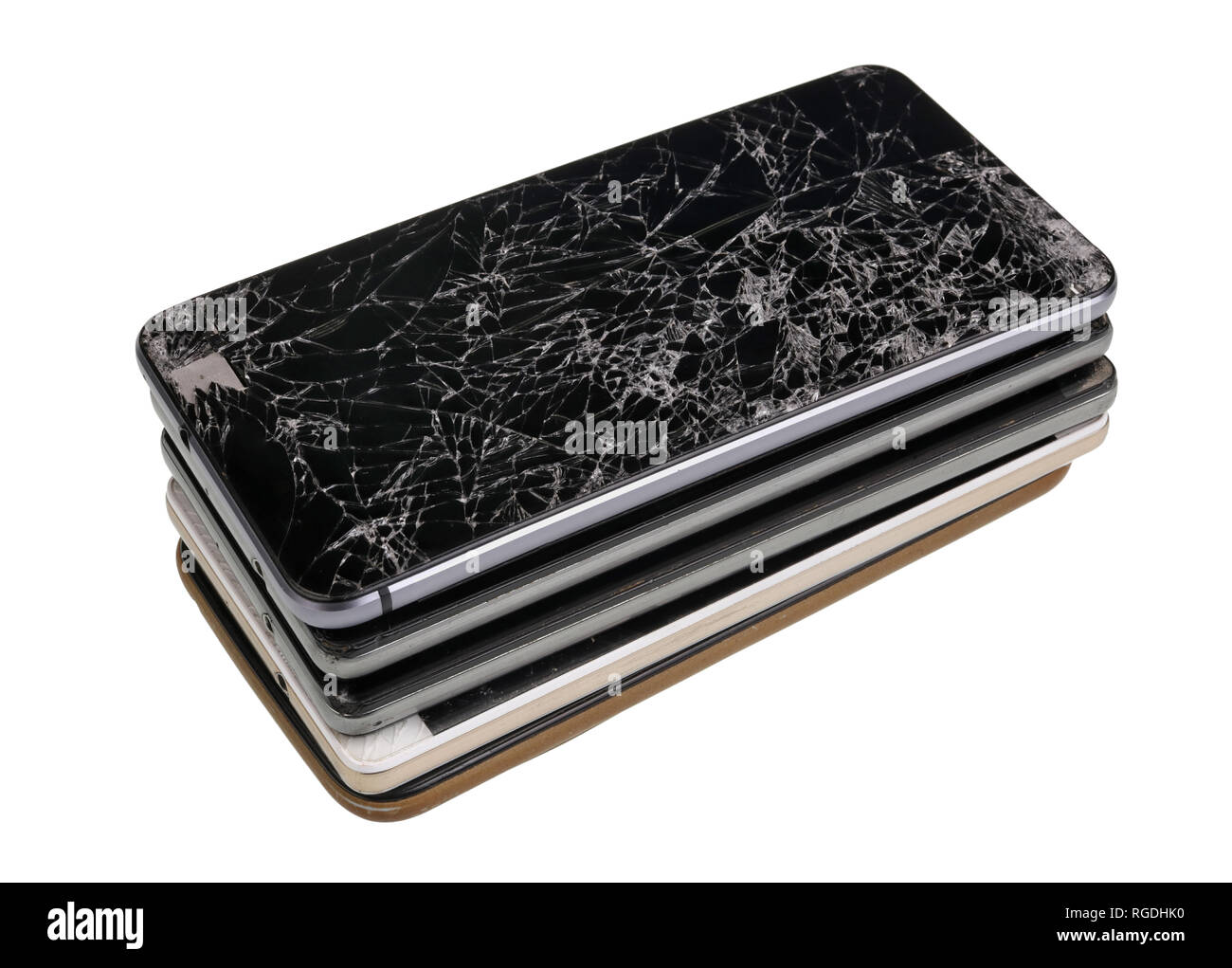 Broken phones hi-res stock photography and images - Alamy