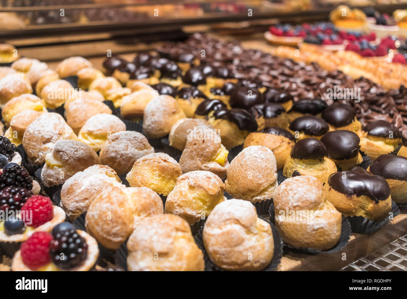 counter of a pastry shop Stock Photo - Alamy