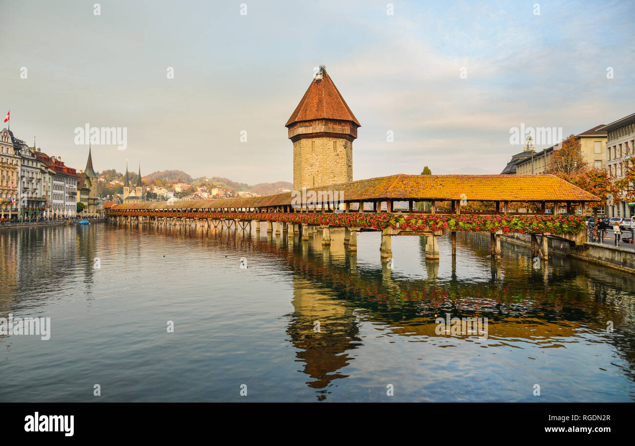 Chapel bridge paintings hi-res stock photography and images - Alamy