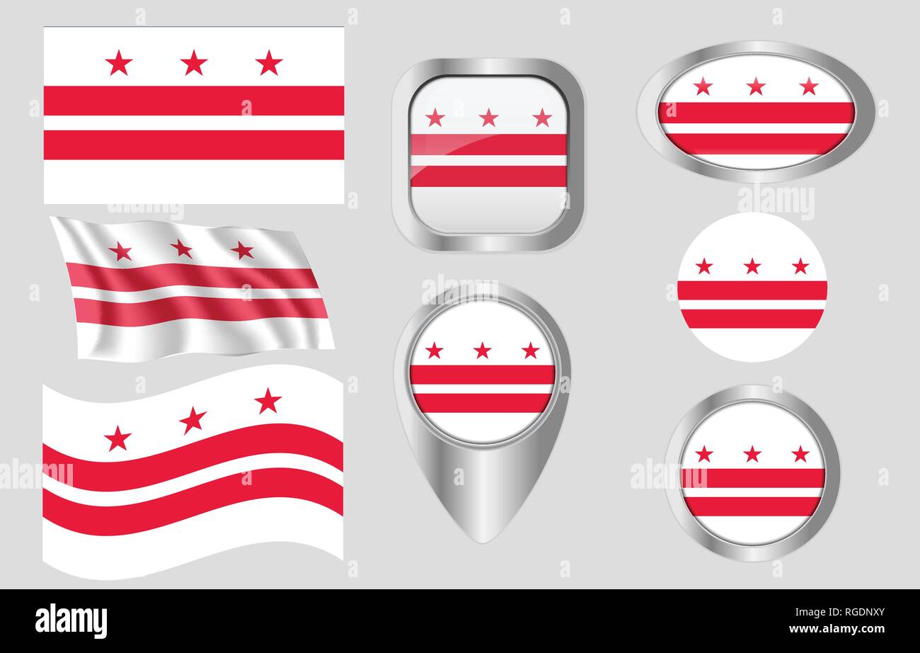 District of columbia flag hi-res stock photography and images - Alamy