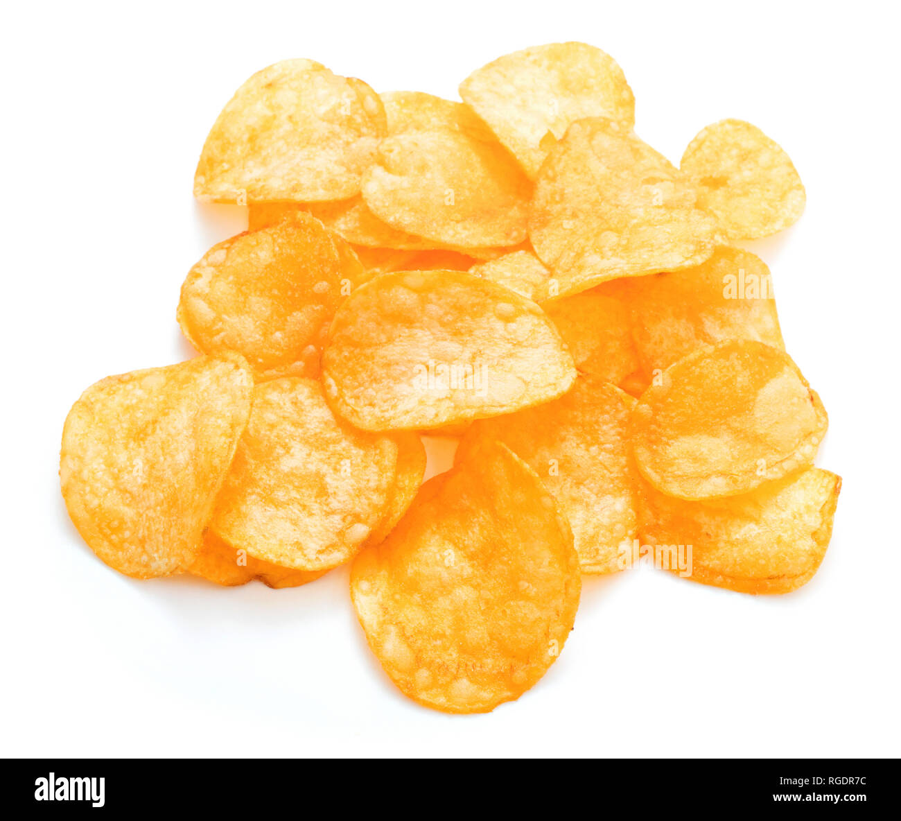 Golden fried potato chips hi-res stock photography and images - Alamy