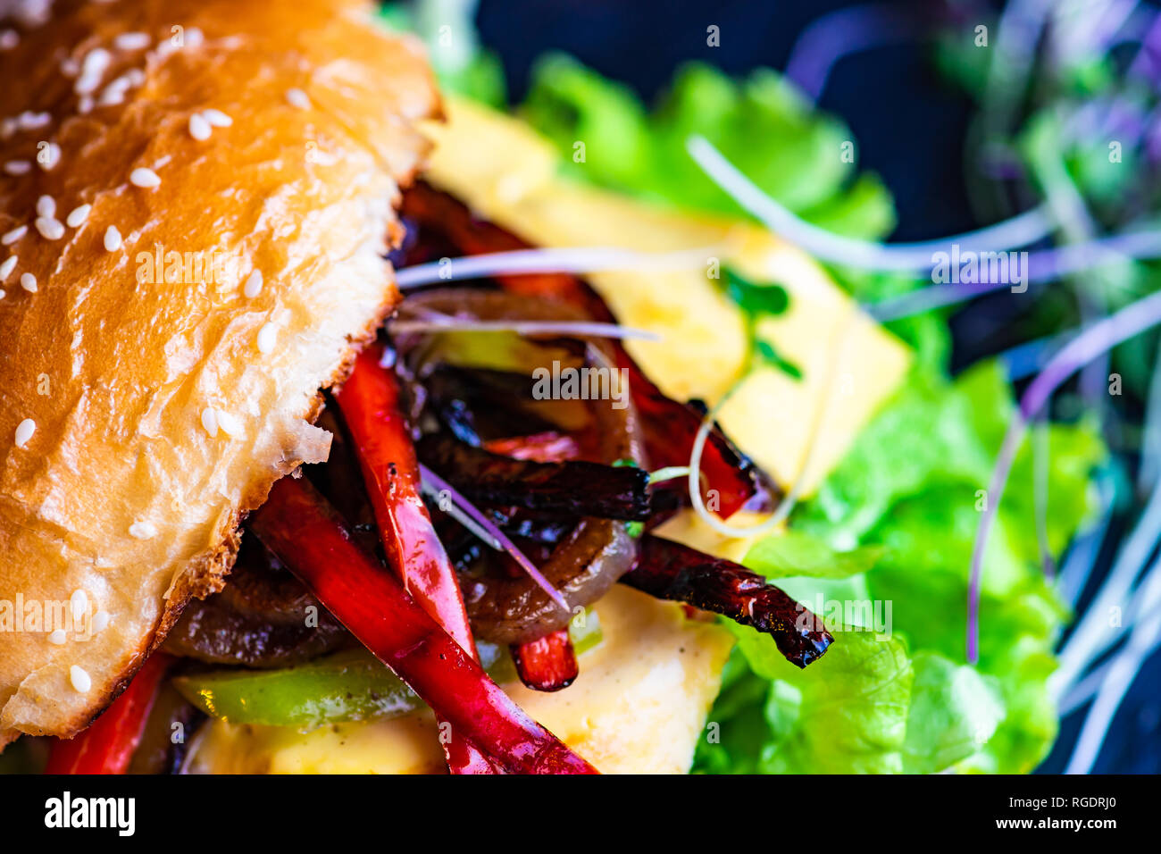 Healthy burger concept different hi-res stock photography and images ...