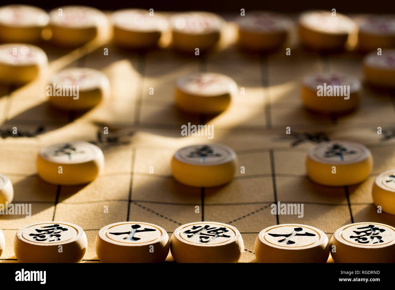 Game between Chinese chess Stock Photo - Alamy