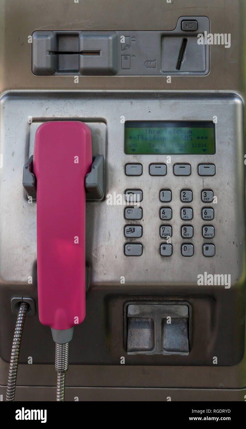 Old payphone hi-res stock photography and images - Alamy