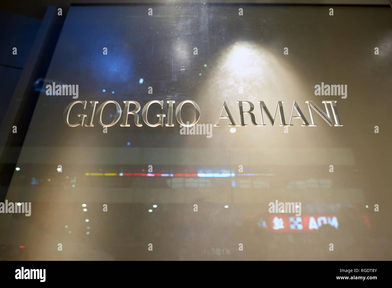 Armani Sign High Resolution Stock Photography and Images - Alamy