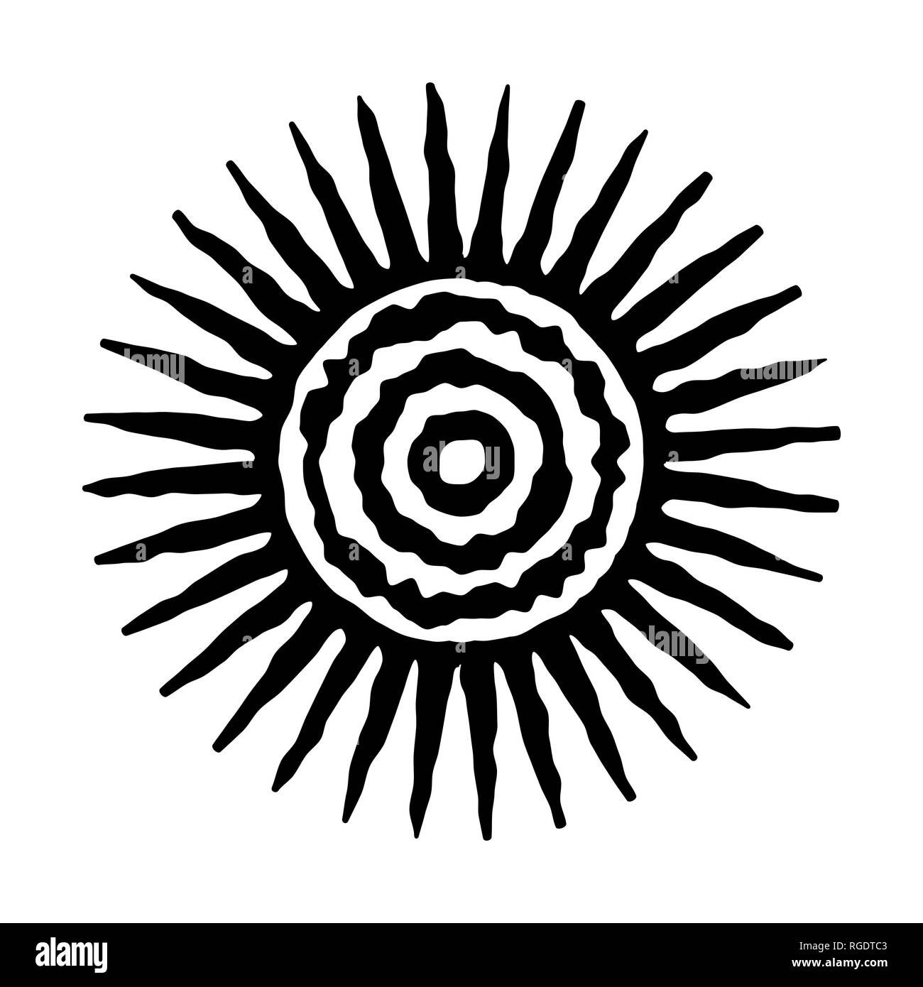 Sun icon. Sun symbol. Vector and illustration Stock Vector Image & Art ...