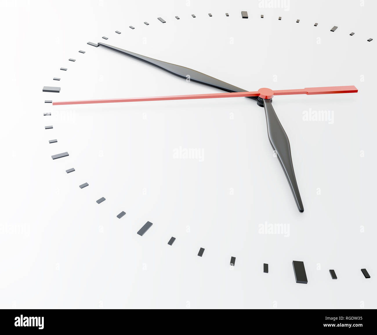 Clock face. Isolated on white background Stock Photo - Alamy