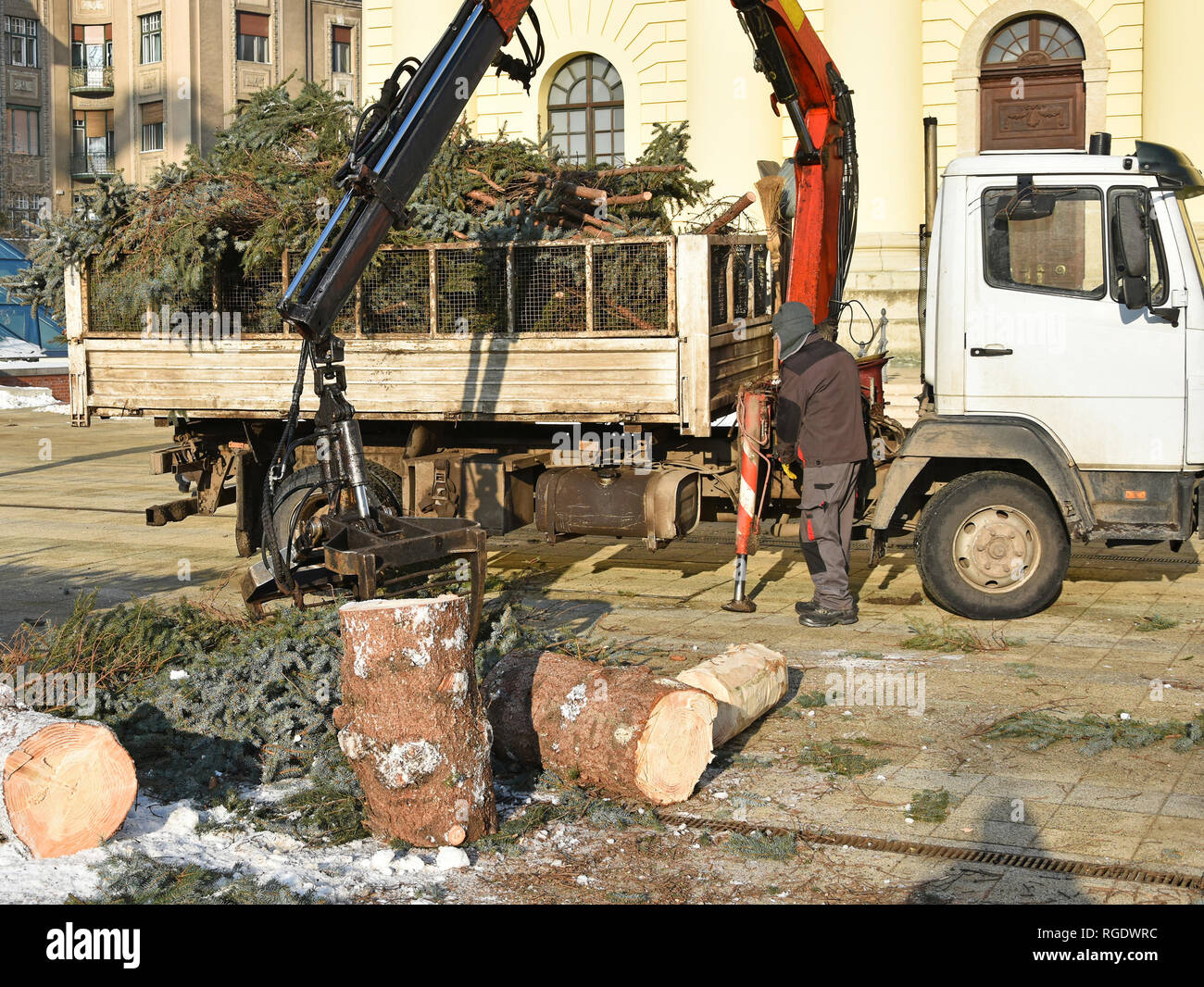 Log loader hi-res stock photography and images - Alamy