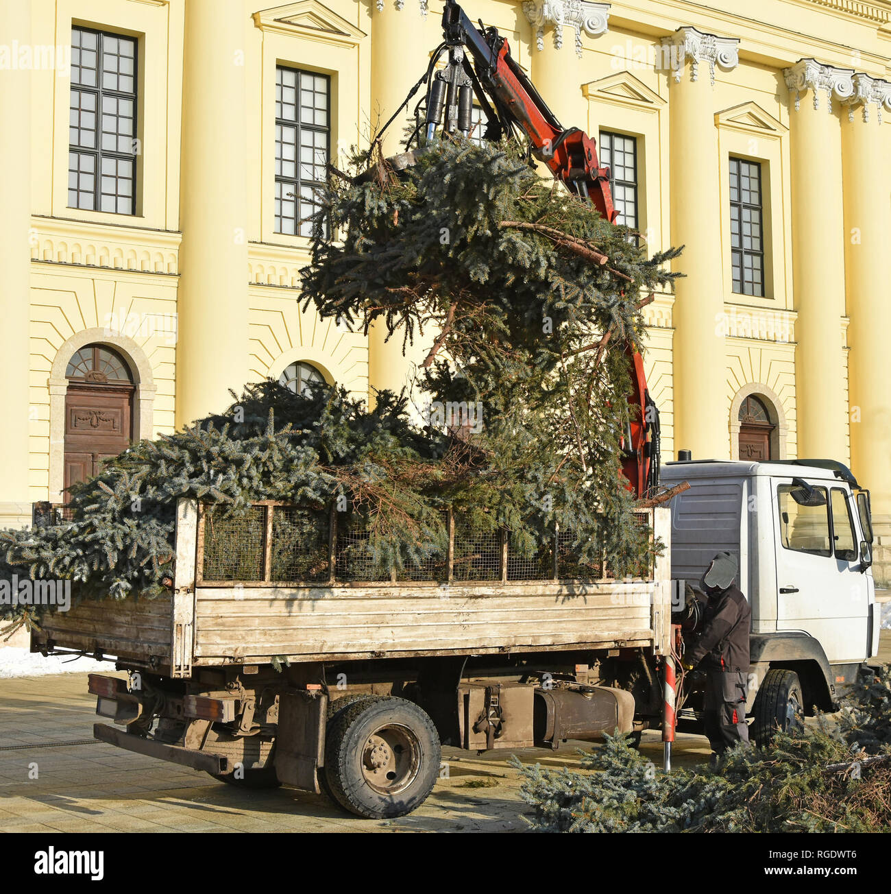Hydraulic log loader hi-res stock photography and images - Alamy
