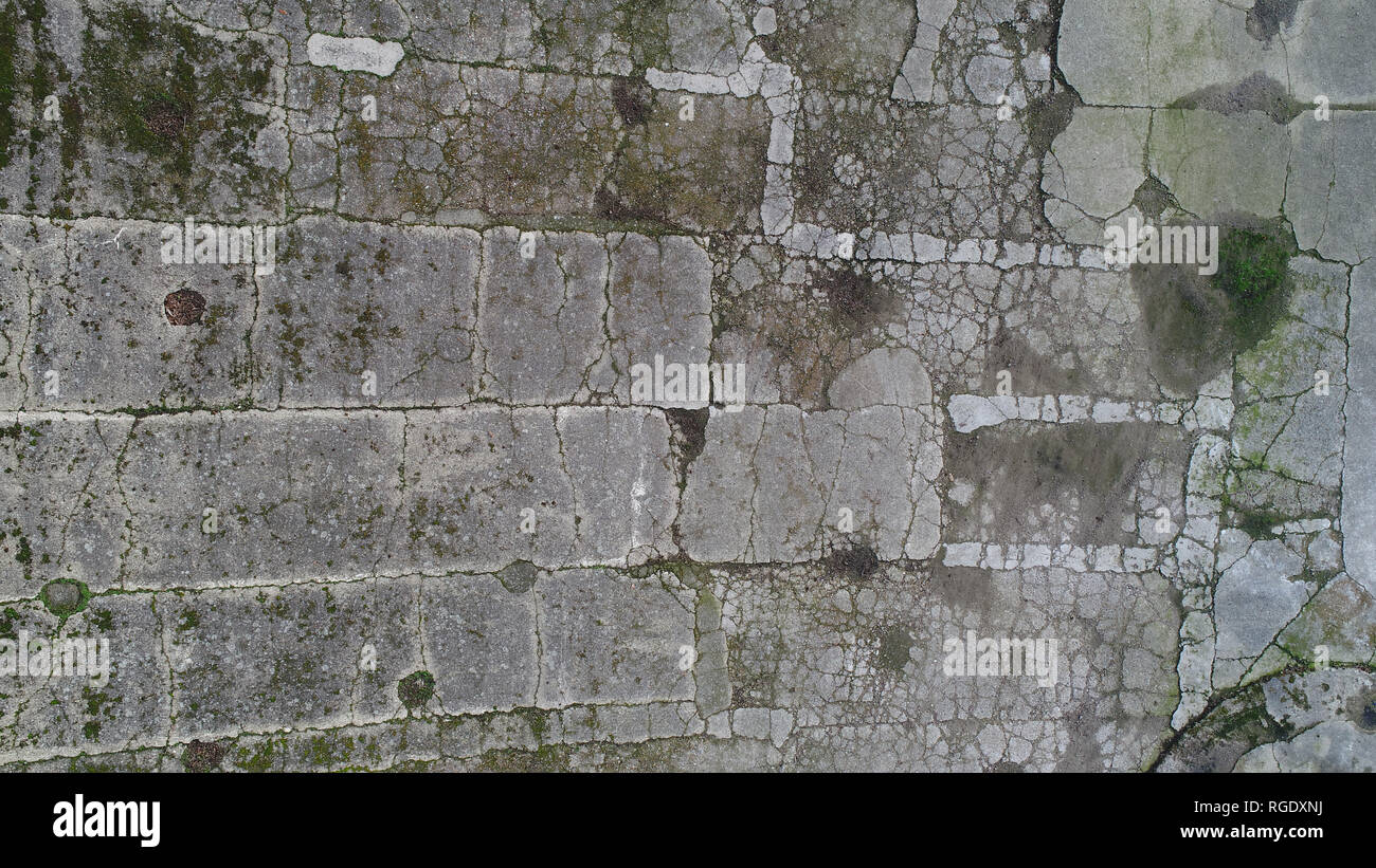 The remain of the concrete Banked Track at Brooklands, the world's ...