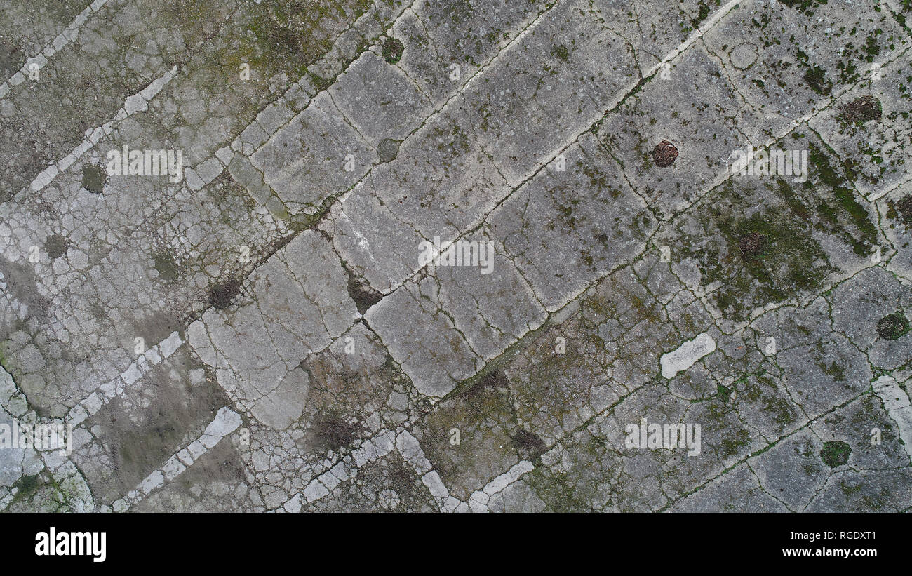 The remain of the concrete Banked Track at Brooklands, the world's ...