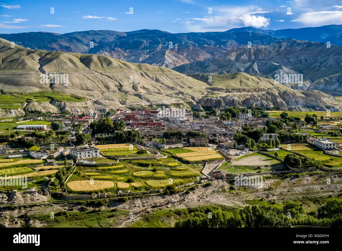 Aerial view rural remote town hi-res stock photography and images - Alamy