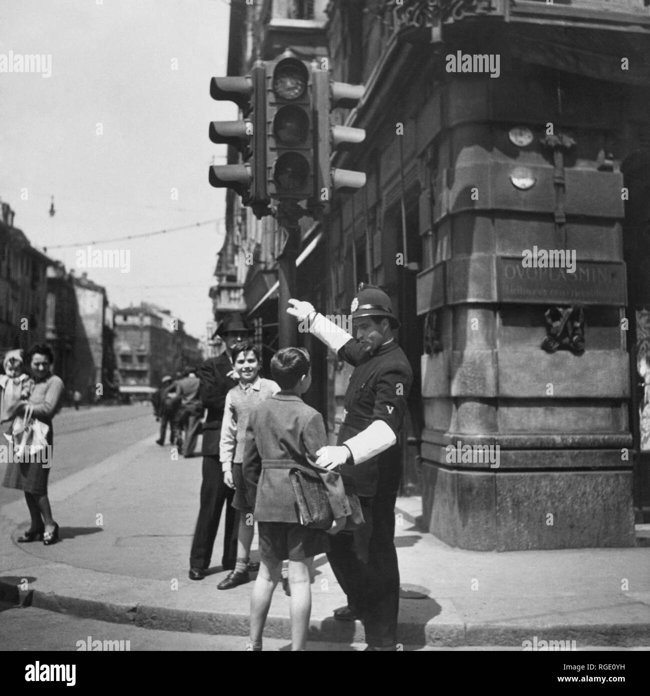 traffic policeman, 1950 Stock Photo - Alamy