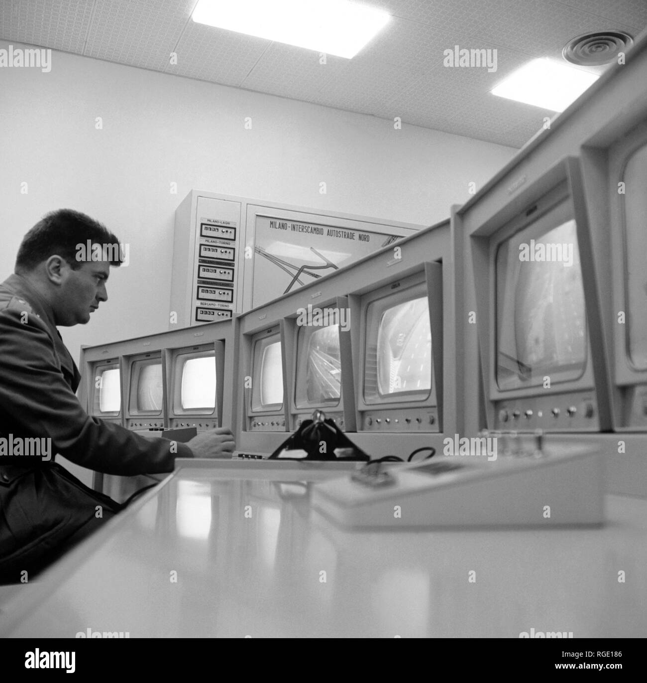 Police control italy Black and White Stock Photos & Images - Alamy