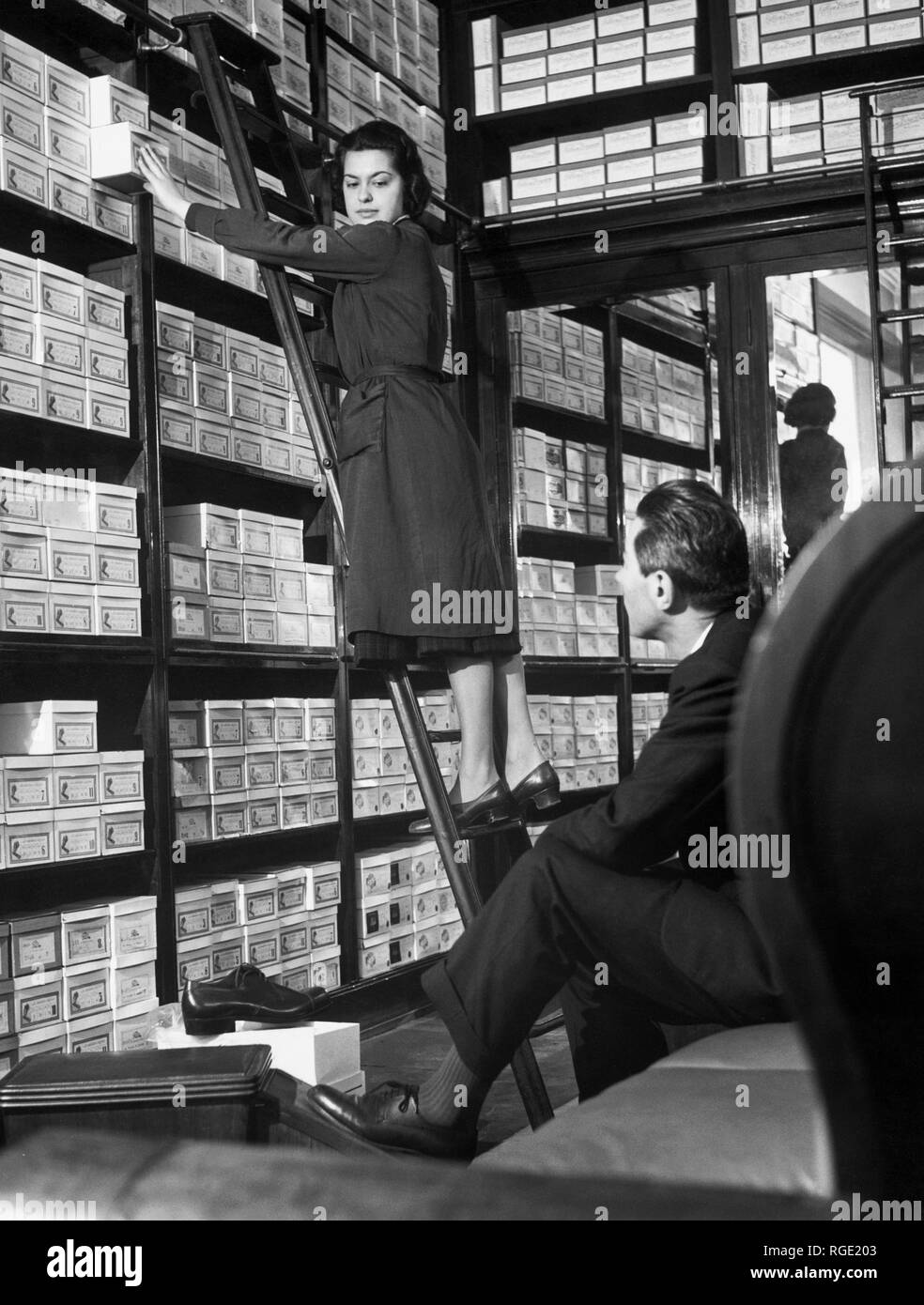 Black work shoes in Black and White Stock Photos & Images - Alamy