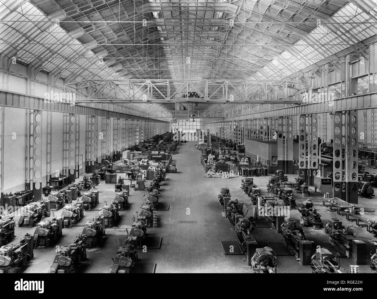 milano, innocenti factory, lathes average, 1955 Stock Photo - Alamy