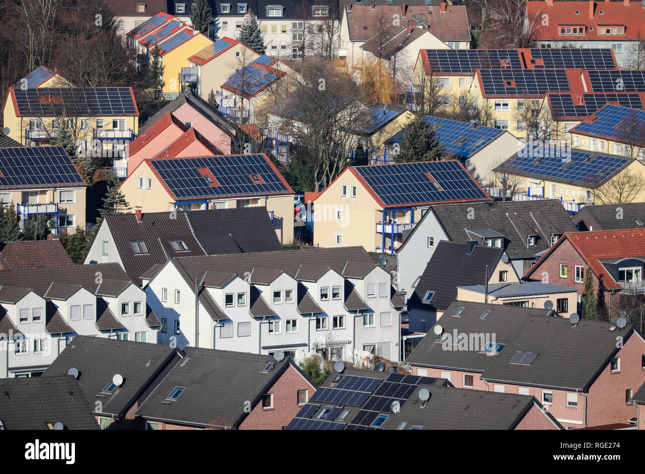 Bottrop, Ruhr area, North Rhine-Westphalia, Germany - multi-family ...
