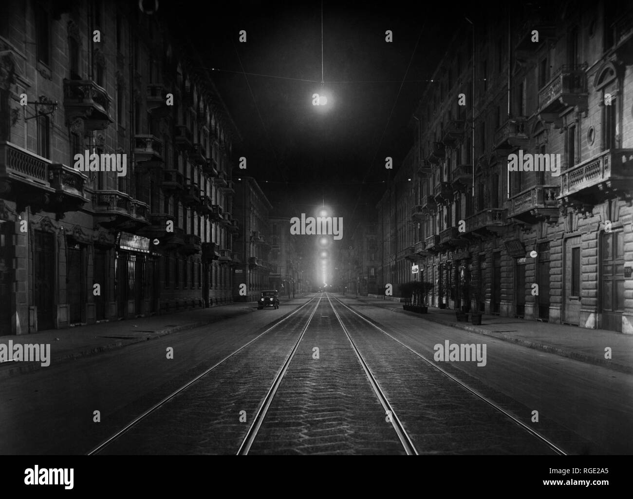 Italy, Milan, via vitruvio, 1930 Stock Photo - Alamy