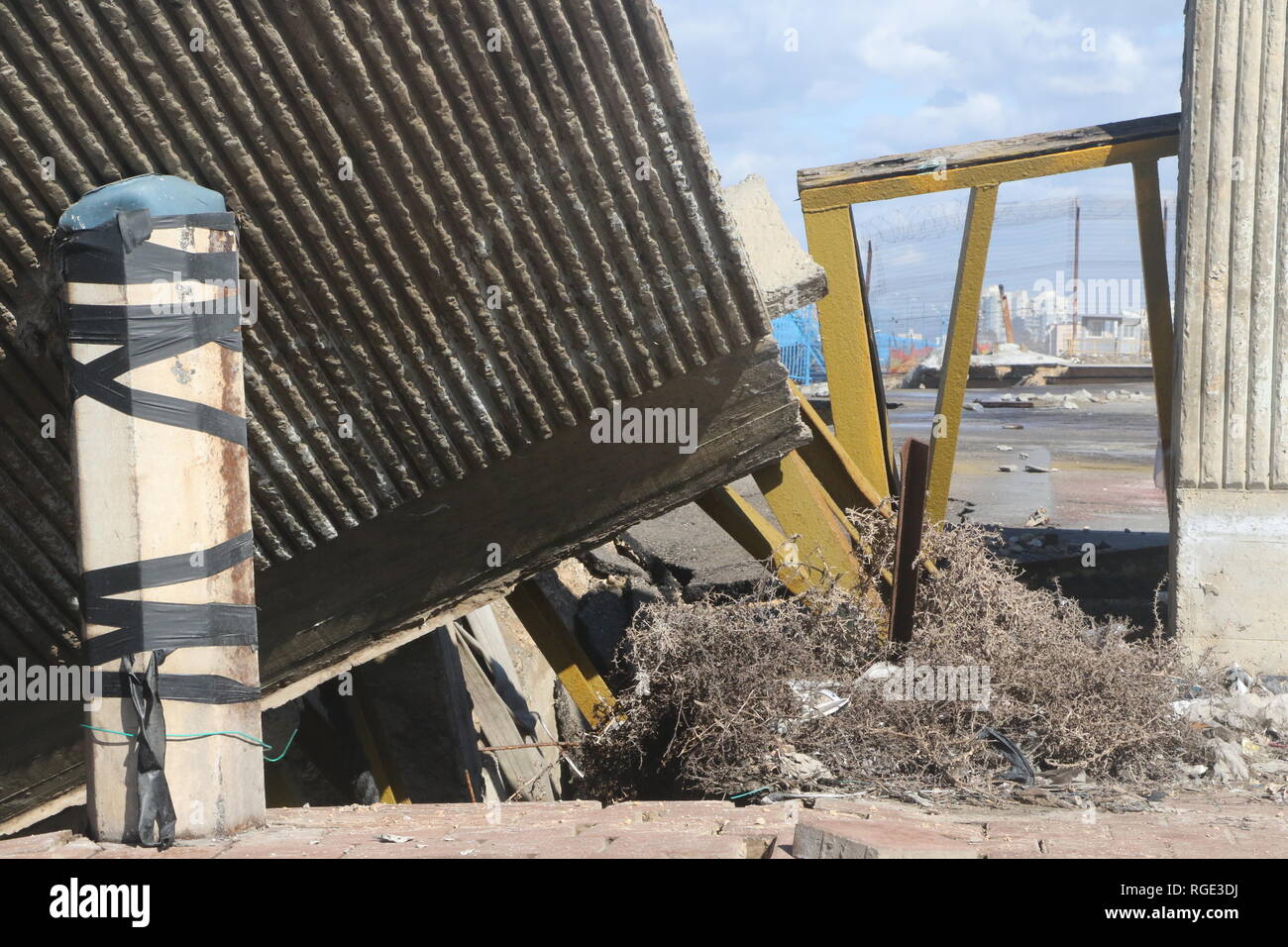 Damages on the Haifa coast do to global warming and Construction of the ...