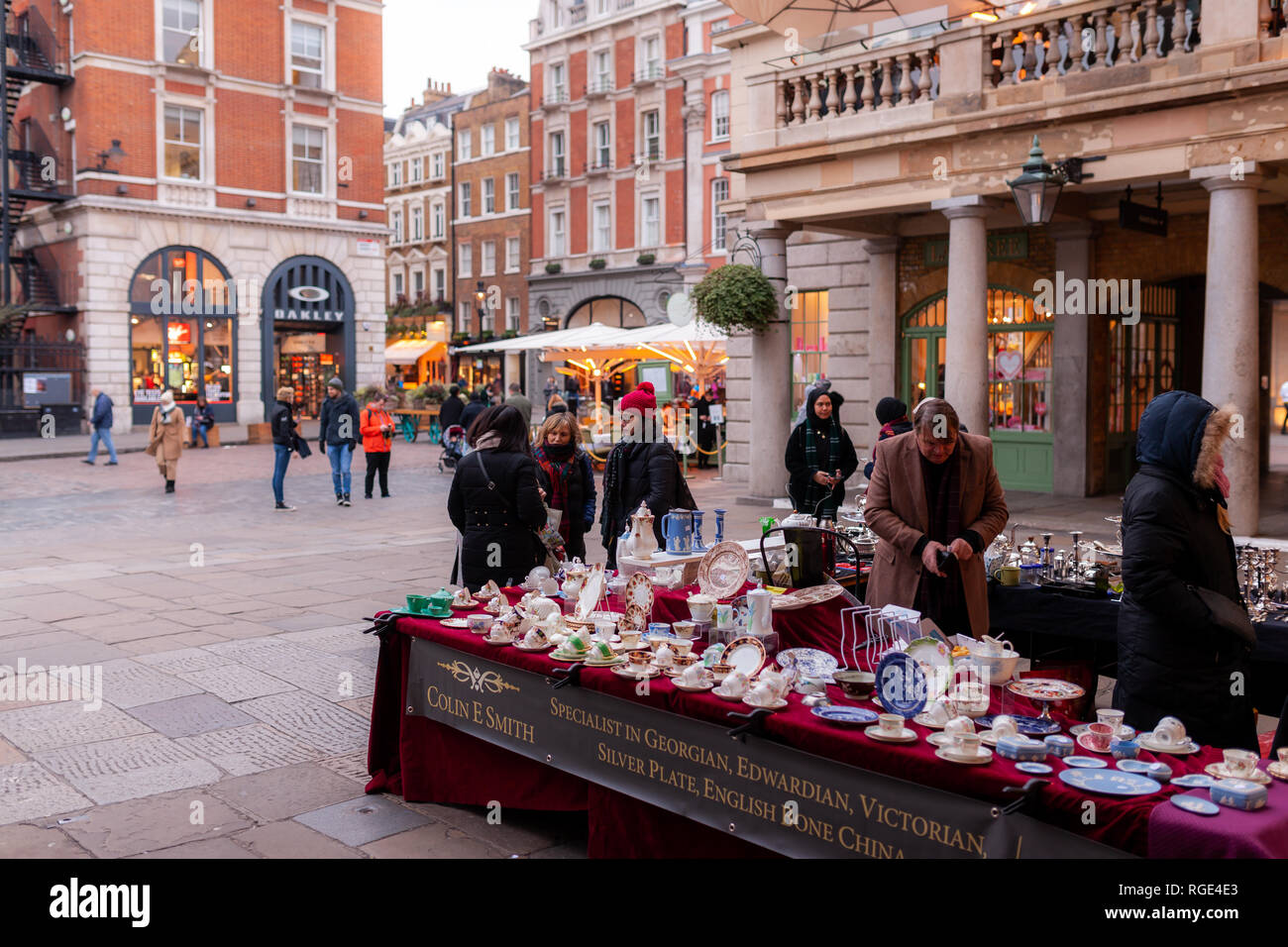 London, England - January 21, 2019. First opened in 1654 as an open air ...