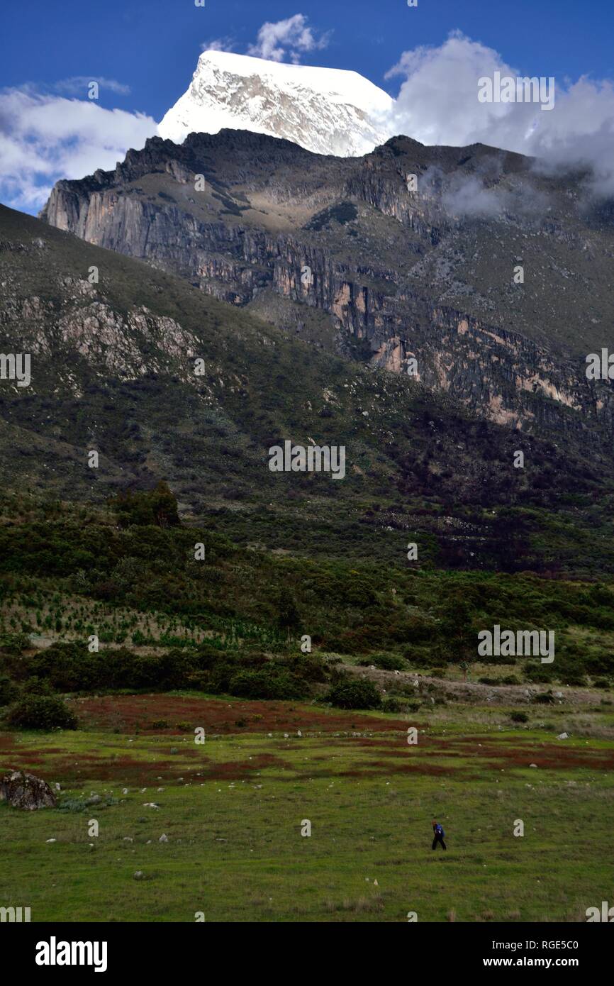 Farmer - Huascaran mount - National park HUASCARAN. Department of ...
