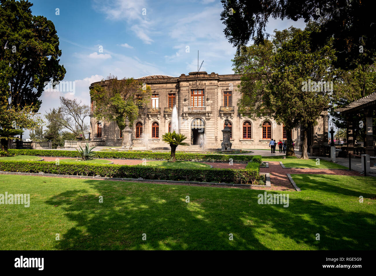 The castle in Chapultepec Park in Mexico City Stock Photo - Alamy