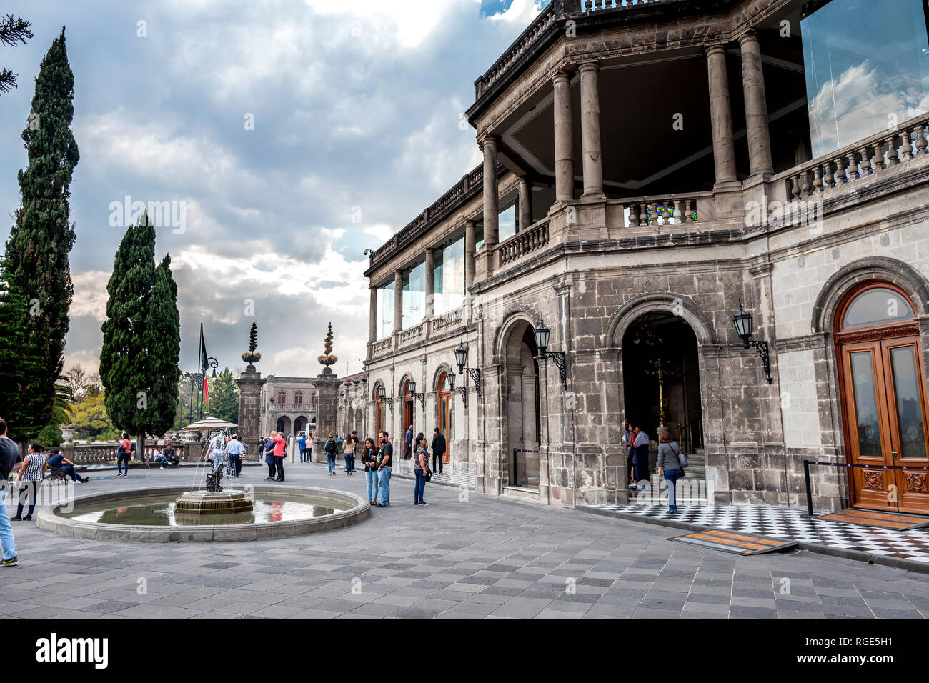 The castle in Chapultepec Park in Mexico City Stock Photo - Alamy