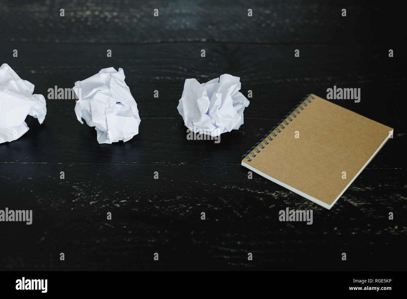 concept of drafting documents and struggling to write a text, set of ...