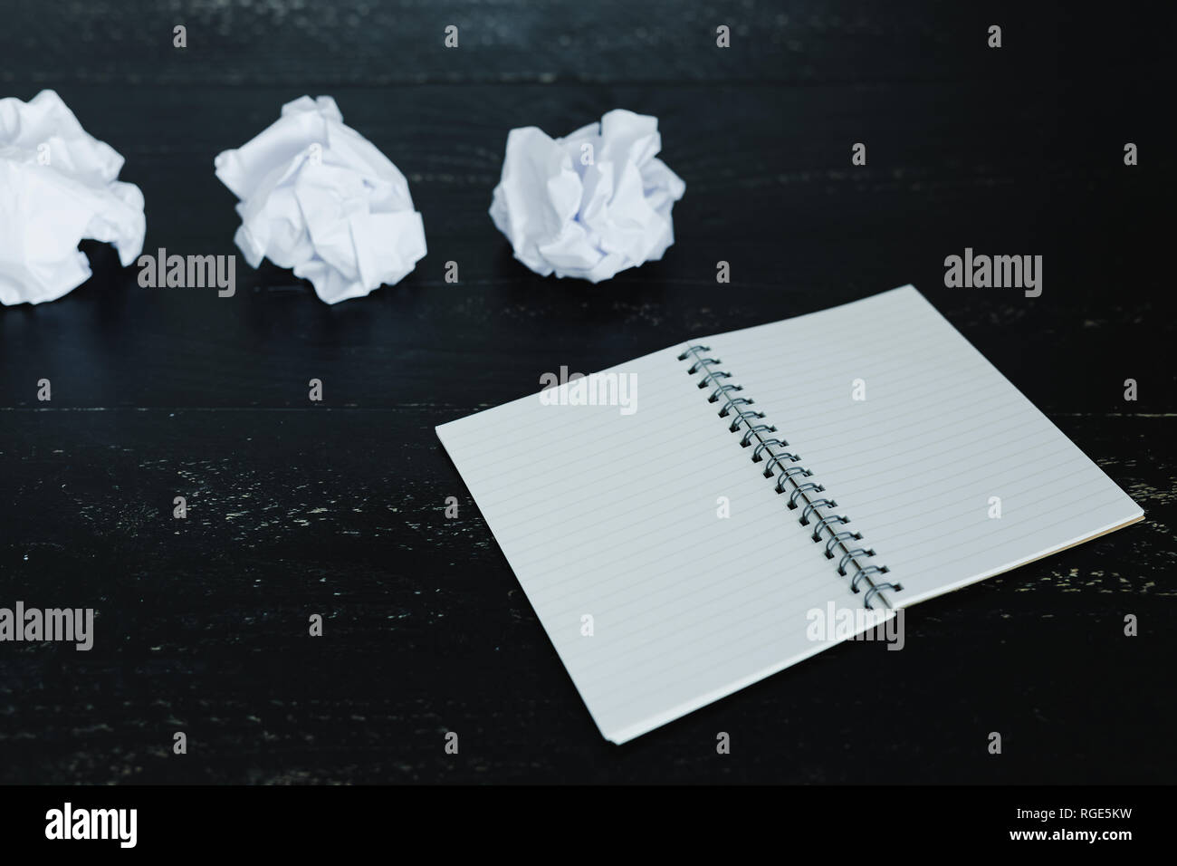 concept of drafting documents and struggling to write a text, set of ...