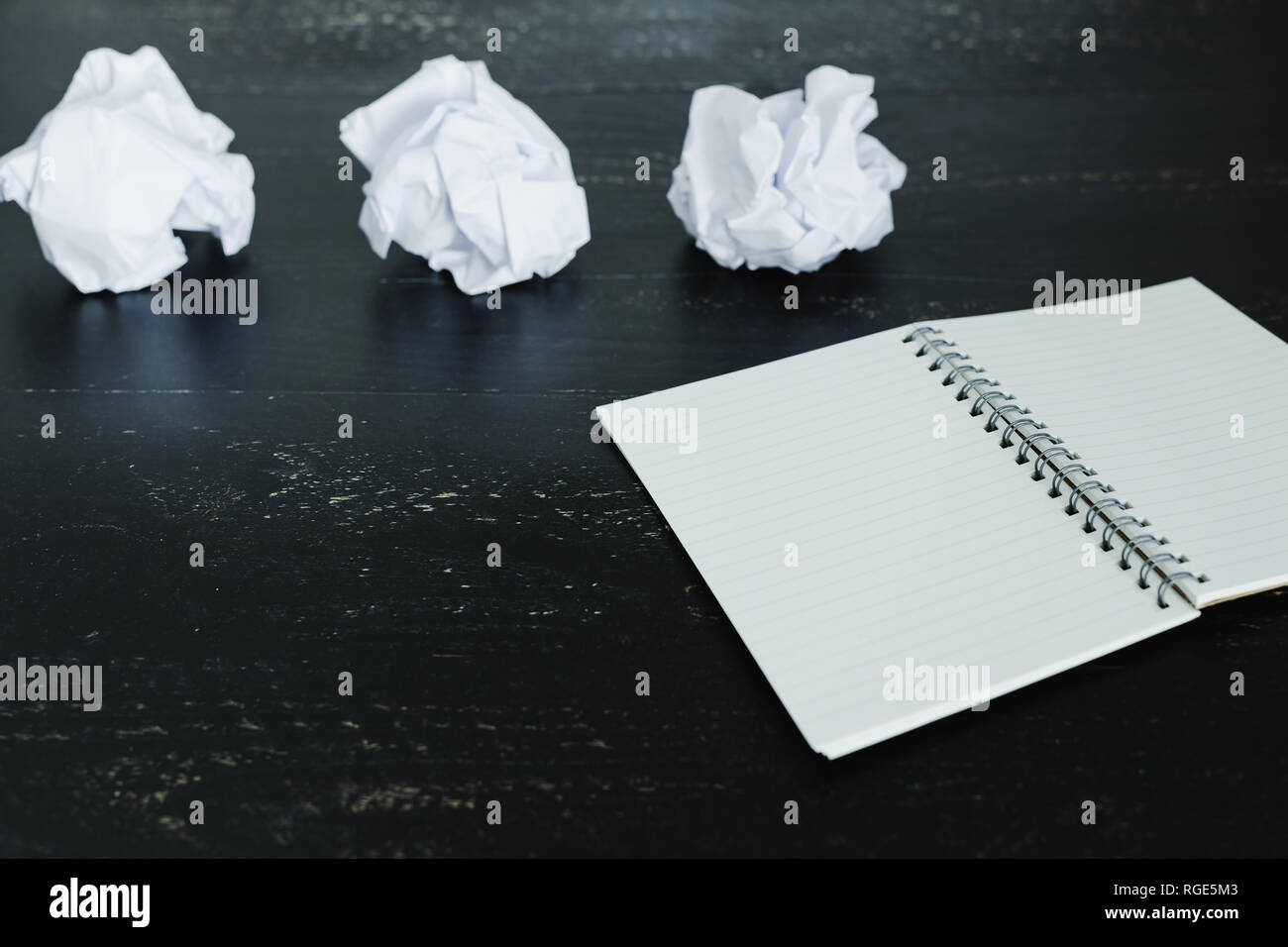 concept of drafting documents and struggling to write a text, set of ...