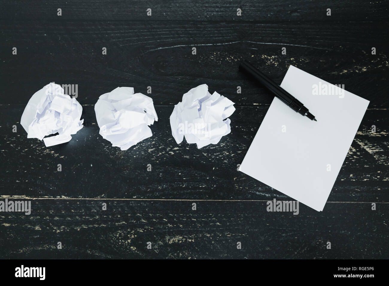 concept of drafting documents and struggling to write a text, set of ...