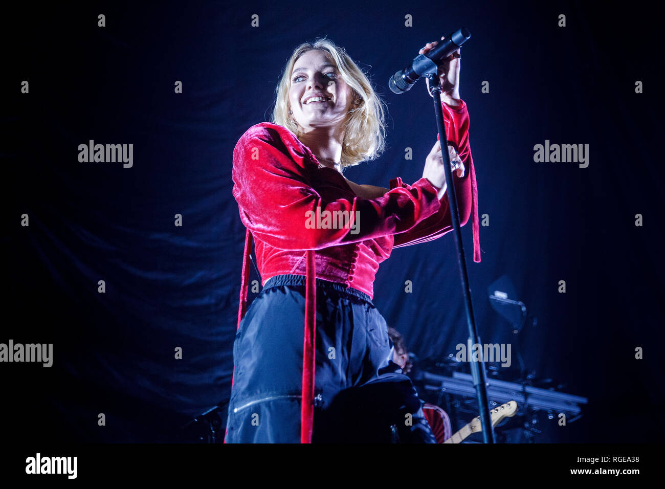 Denmark, Copenhagen - January 28, 2019. The Norwegian singer ...