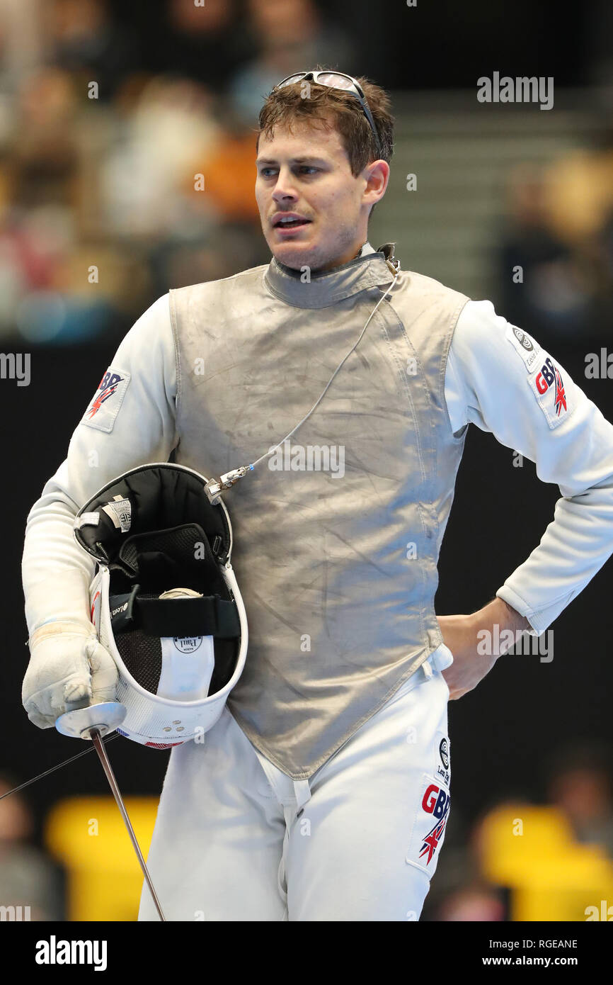 Minato City Sports Center, Tokyo, Japan. 26th Jan, 2019. Richard Kruse ...