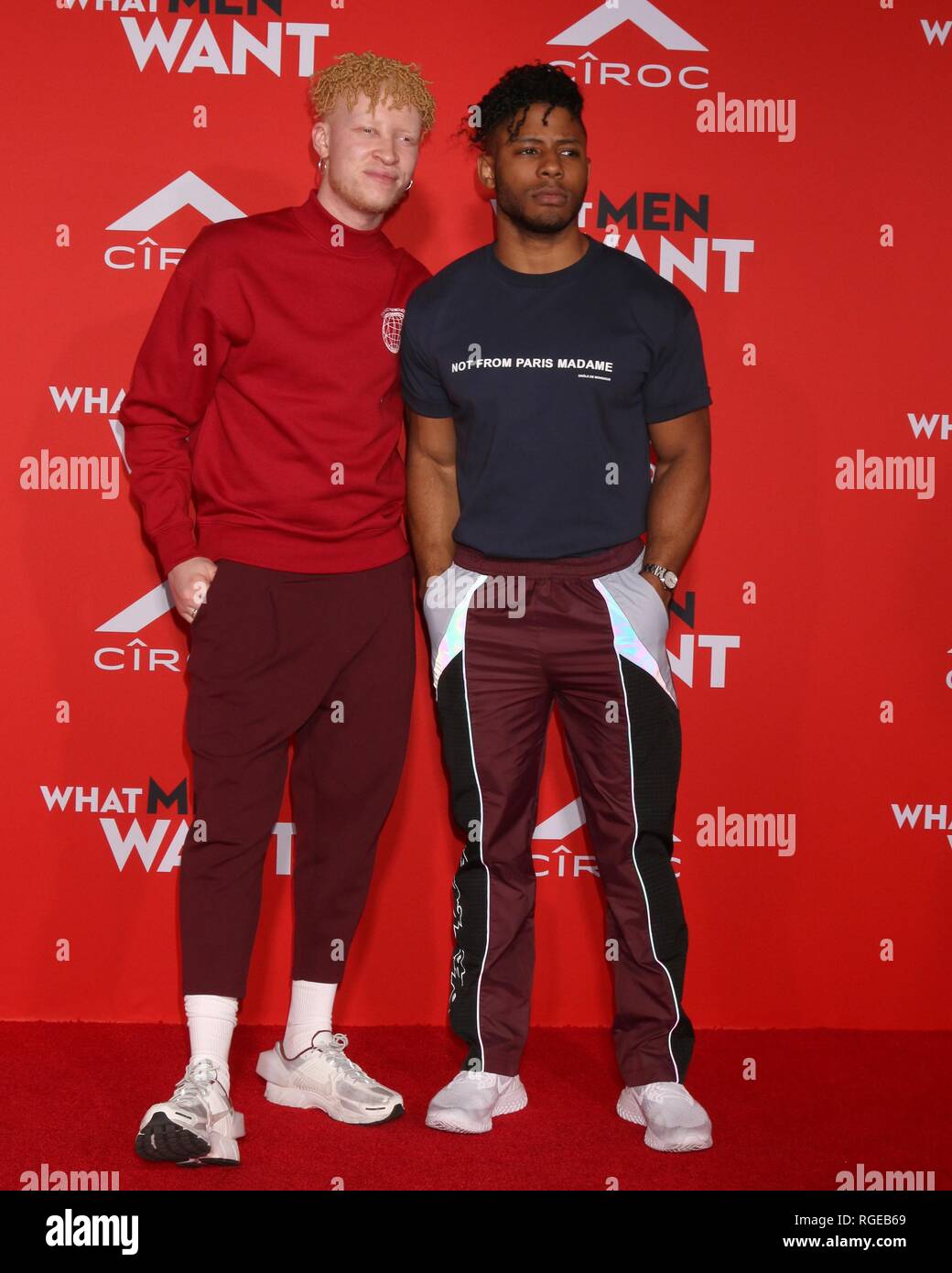 Los Angeles, CA, USA. 28th Jan, 2019. Shaun Ross, Kaleb at arrivals for ...