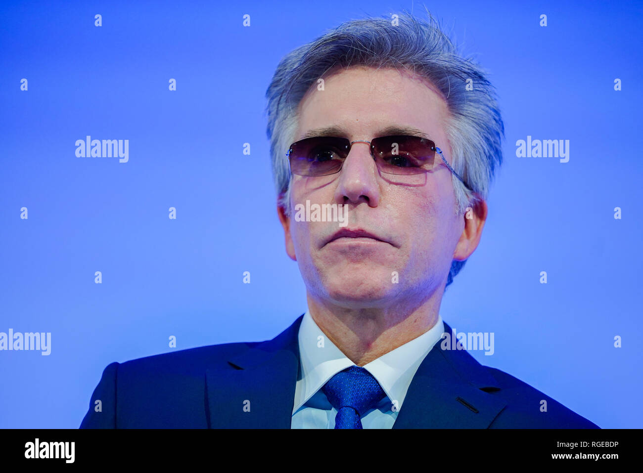 Walldorf, Germany. 29th Jan, 2019. Bill McDermott, CEO of the software ...