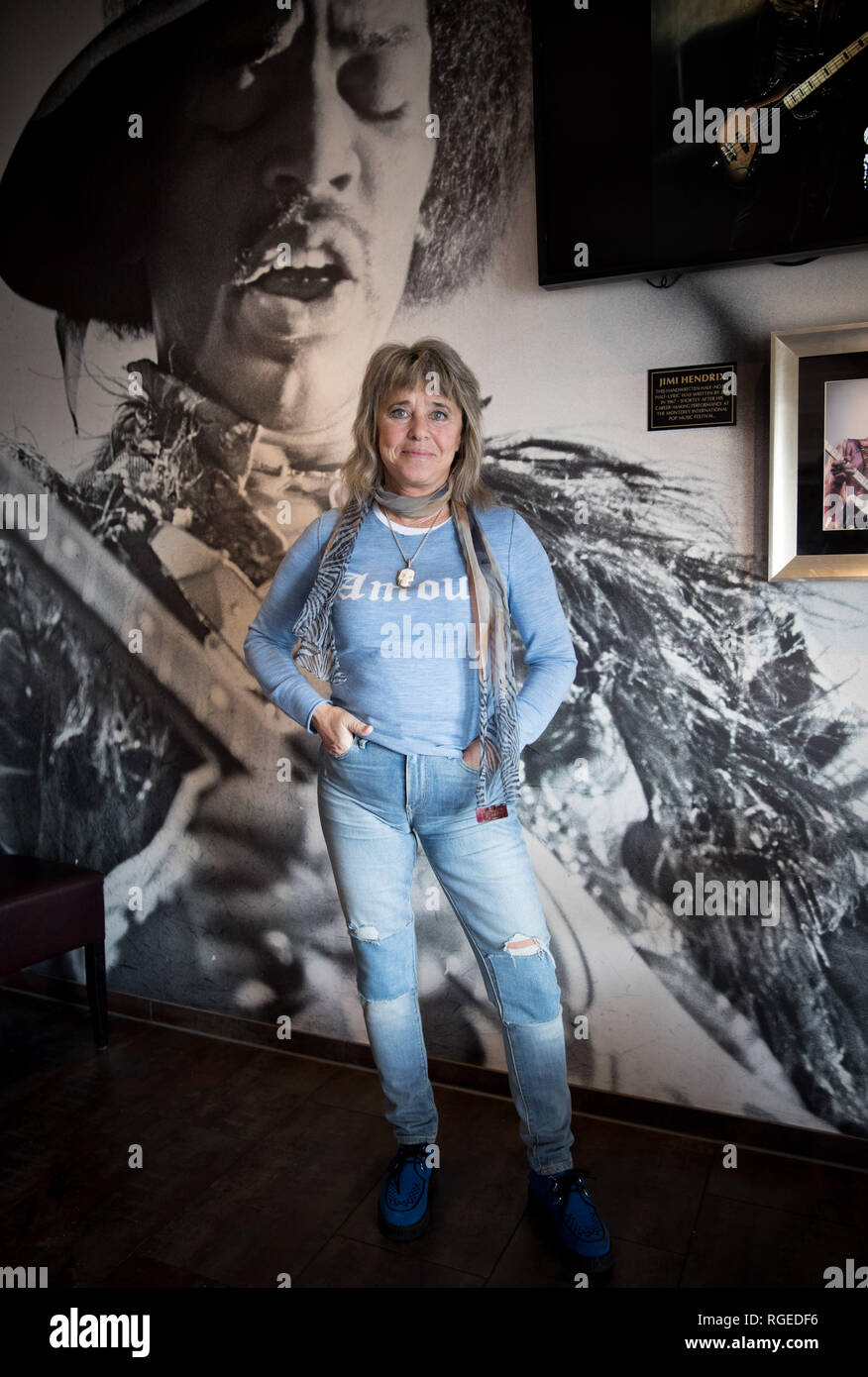 Hamburg, Germany. 29th Jan, 2019. Rock singer Suzi Quatro presents her ...