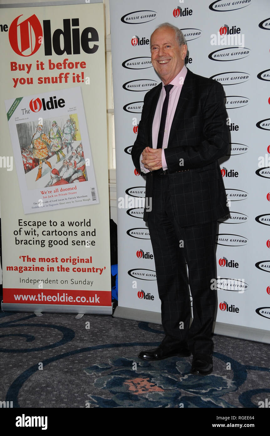 London, UK. 29th Jan, 2019. Gyles Brandreth seen arriving for The Oldie ...