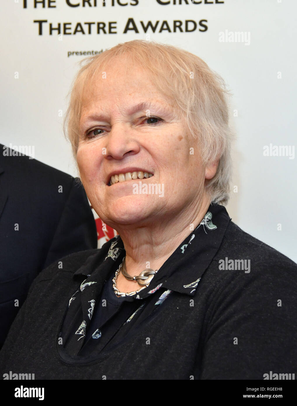 London, UK. 29th Jan 2019. Libby Purves at The Critics' Circle Theatre ...
